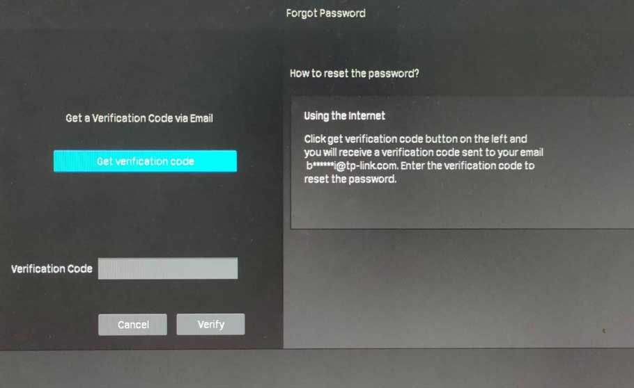 How to Reset Password VIGI NVR? - NVR IPCAMERA SECURITY