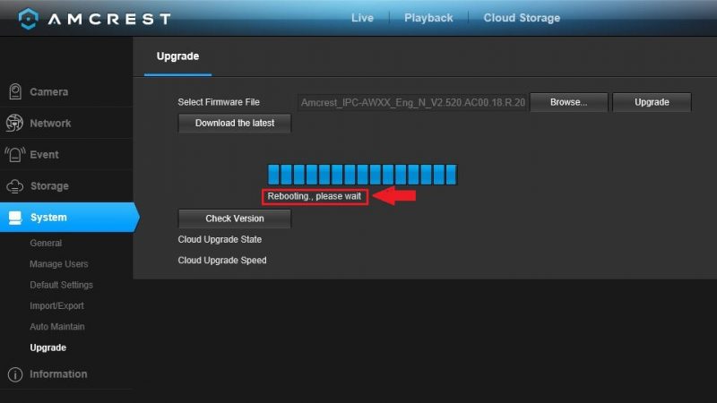 Amcrest How To Upgrade Firmware - NVR IPCAMERA SECURITY