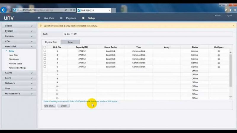 How to configure RAID? DVR NVR - NVR IPCAMERA SECURITY