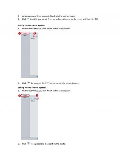 How to set PTZ control? UNV Device - NVR IPCAMERA SECURITY