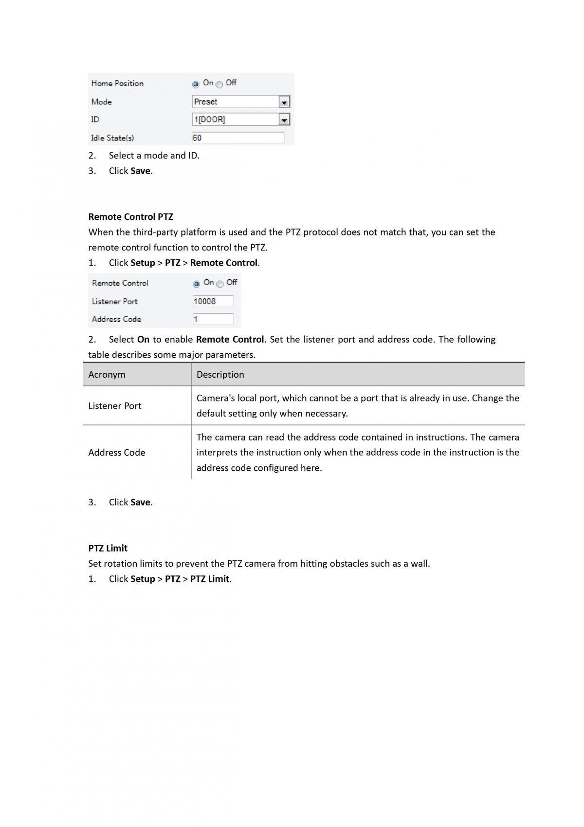 How to set PTZ control? UNV Device - NVR IPCAMERA SECURITY