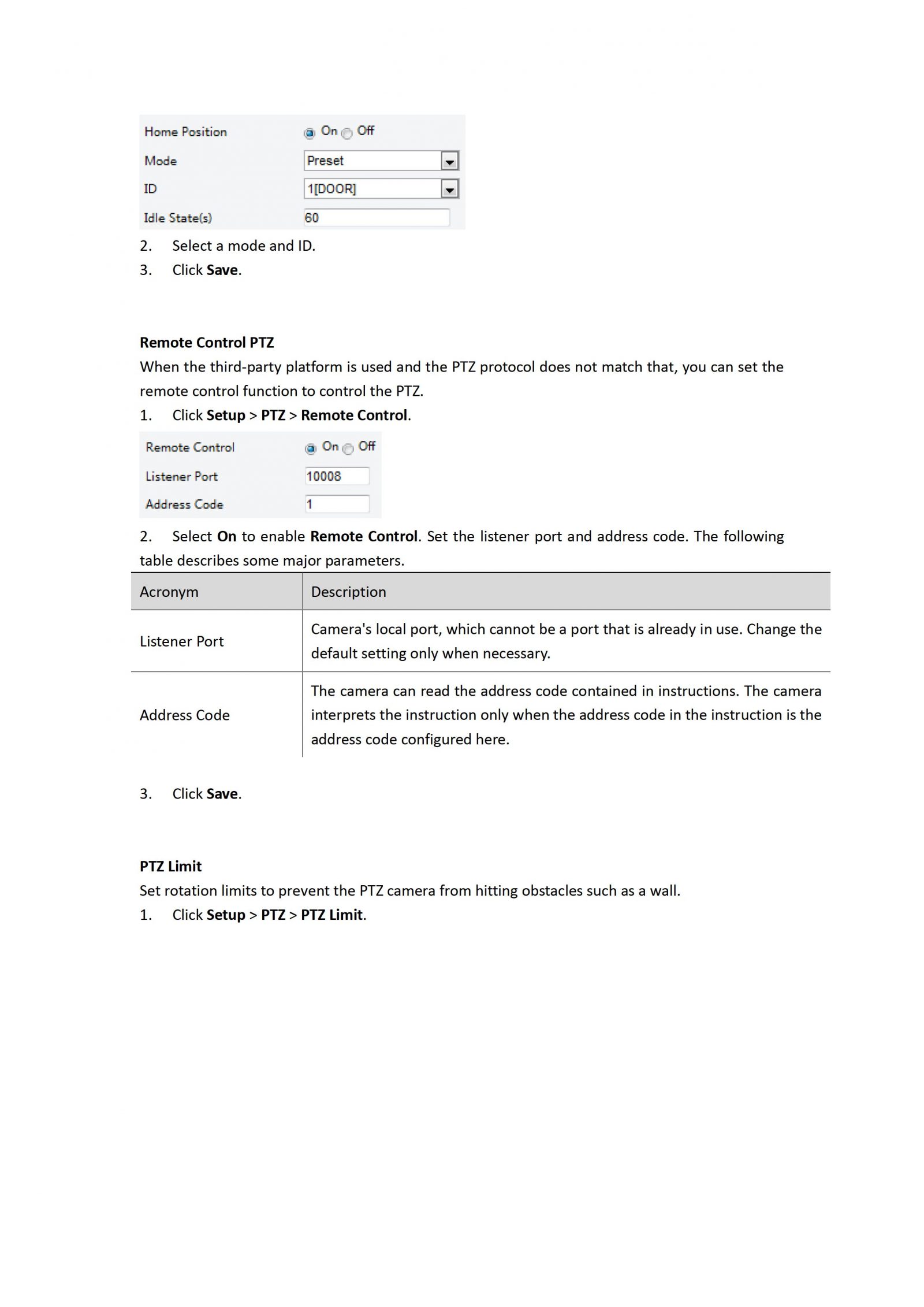 How to set PTZ control? UNV Device - NVR IPCAMERA SECURITY