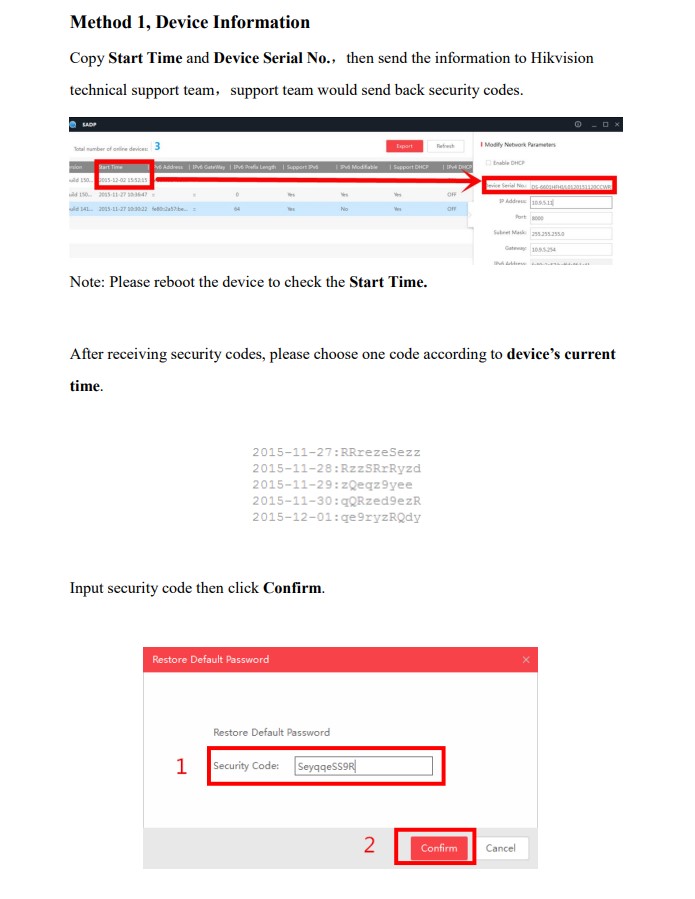 Hilook Hikvision Password Reset NVR/DVR/IPCAM NEW - NVR IPCAMERA SECURITY