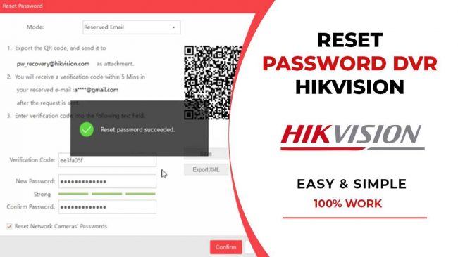 Hilook Hikvision Password Reset NVR/DVR/IPCAM NEW - NVR IPCAMERA SECURITY