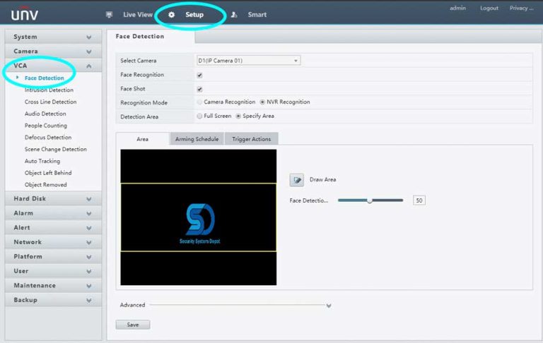 Uniview How to configure Face Recognition - NVR IPCAMERA SECURITY