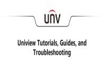 Using Your Uniview NVR - NVR IPCAMERA SECURITY
